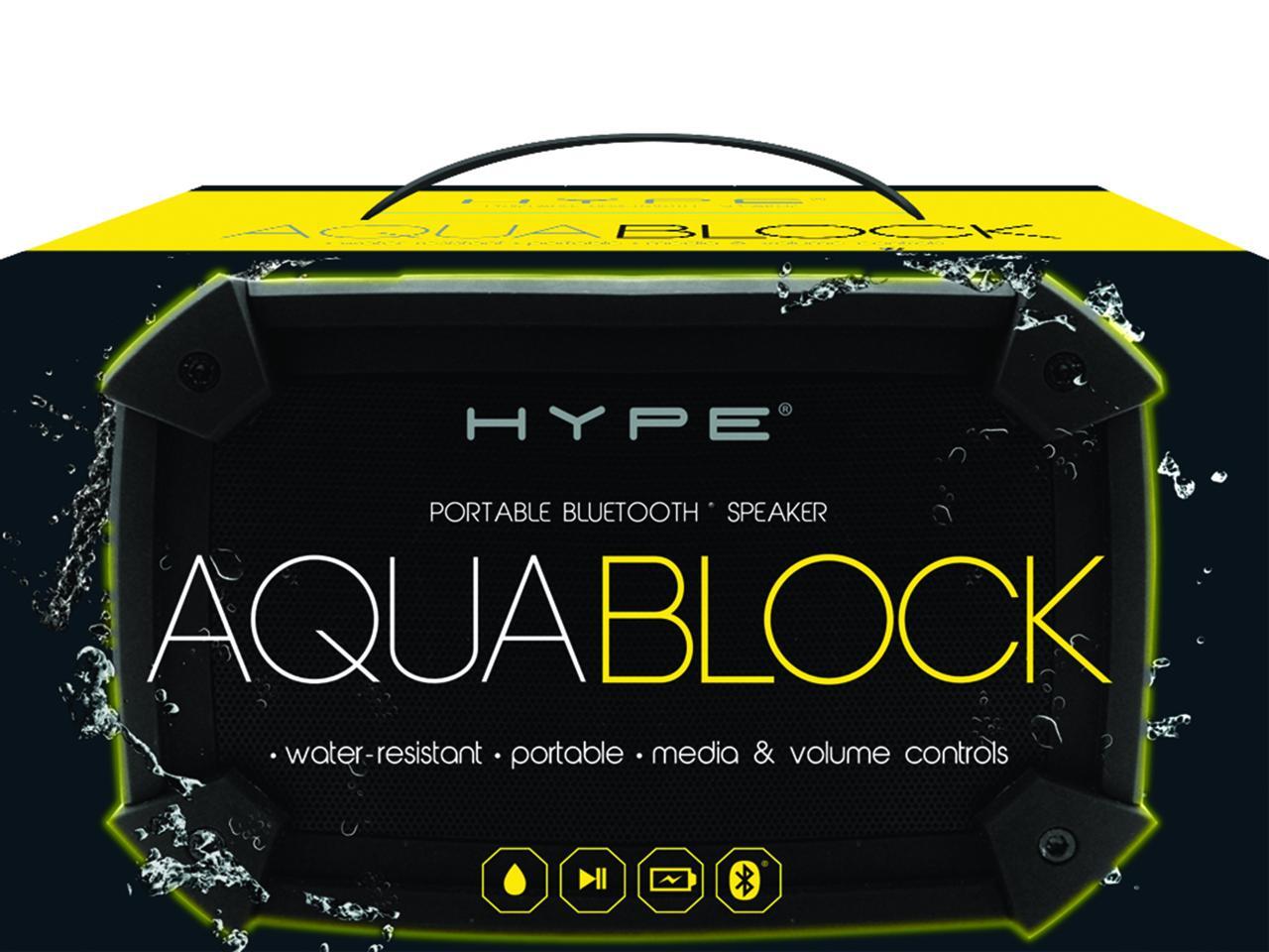DGL Group HY-AQB Hype Aqua Block Water Resistant Bluetooth Speaker ...