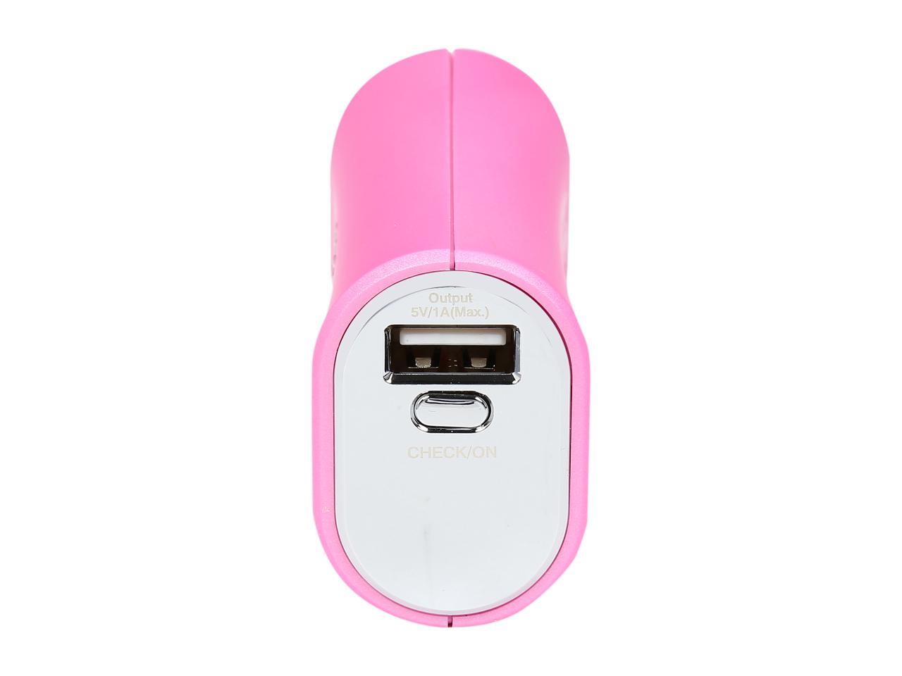 Rosewill PB-C2-2900-PK - CHiC-S - 2900 mAh Pink Portable Power Bank ...
