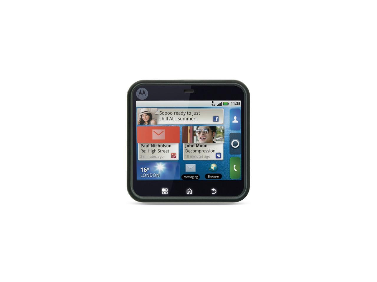 Motorola Flipout MB511 Black Crystal Rubberized Case - Newegg.com