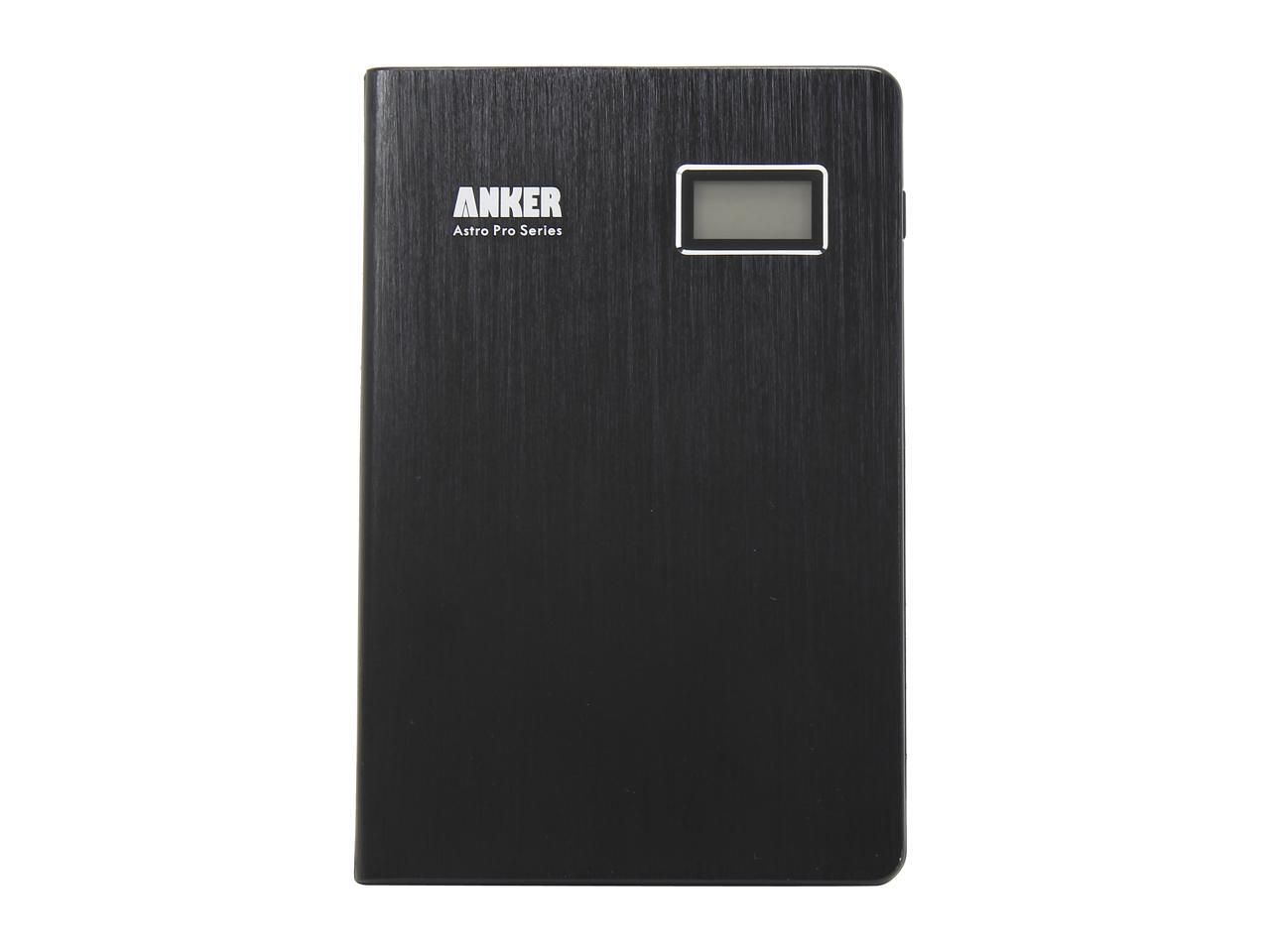 Anker 2nd Gen Astro Pro2 Black 20000 mAh Quad-Port External Battery ...