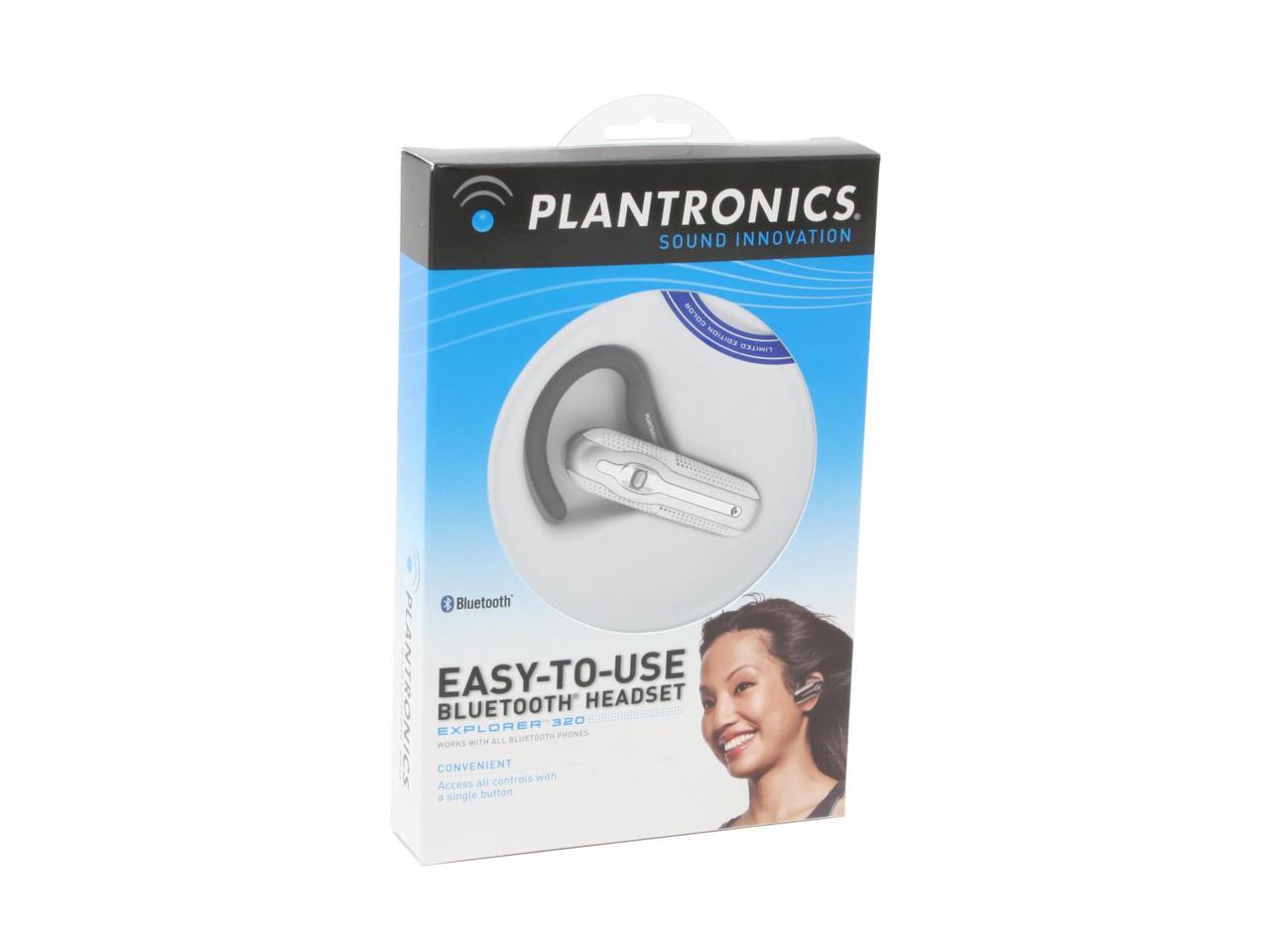 PLANTRONICS Explorer 320 White Bluetooth Headset - Newegg.com