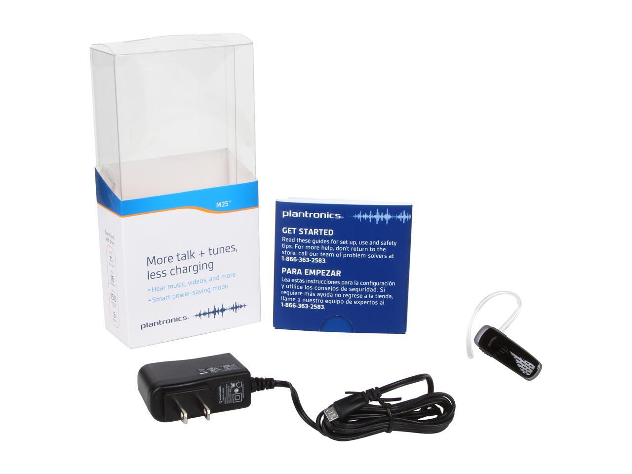 PLANTRONICS M25 Bluetooth Headset with Plantronics DeepSleep - Newegg.com