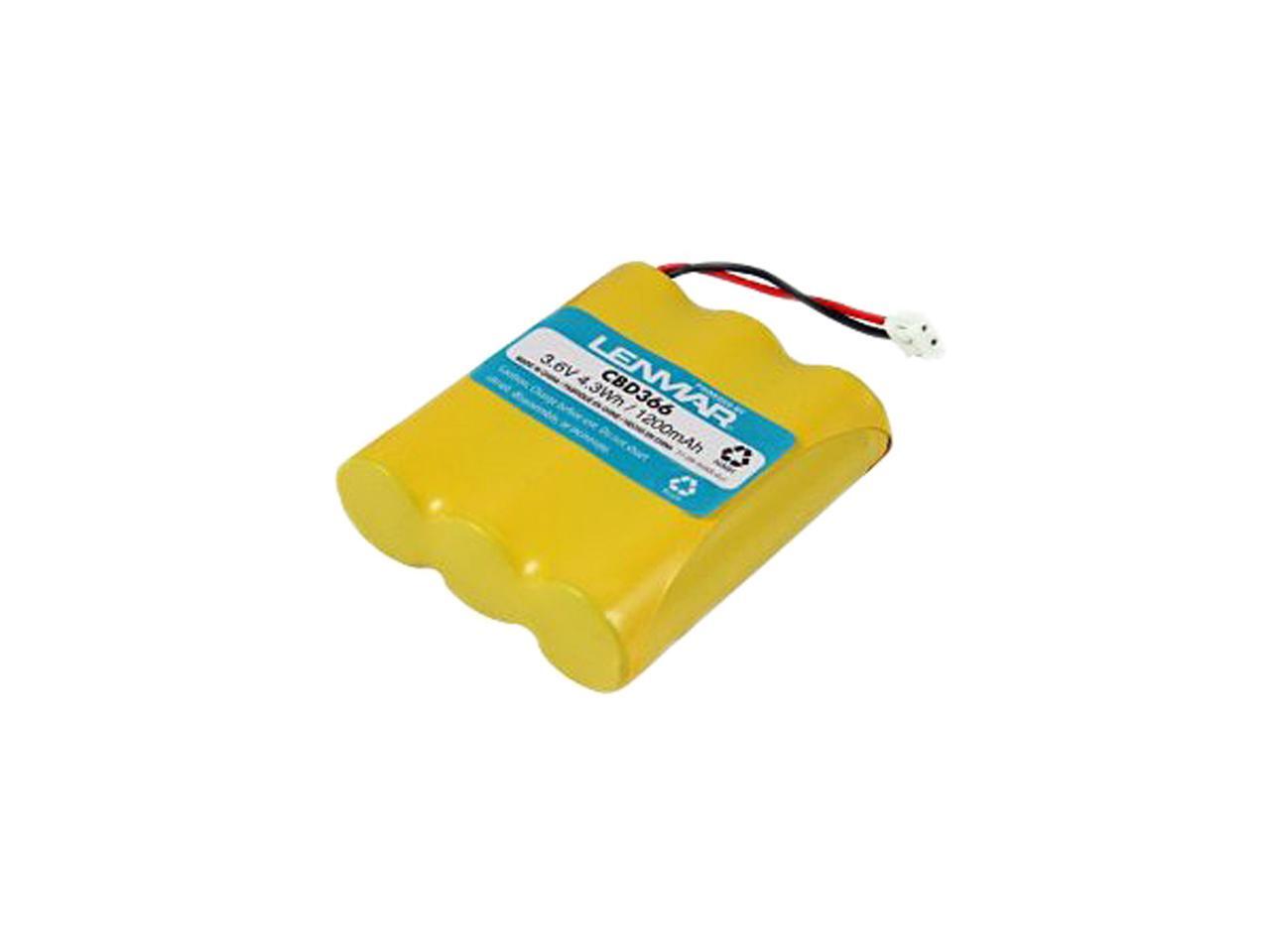 LENMAR CBD366 Replacement Battery for Cordless Phones using 3.6V 800mAh ...