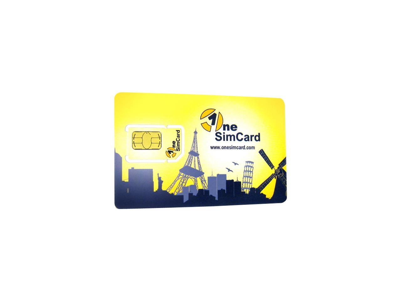 OneSimCard International SIM Card for Prepaid Mobile Service in 190 Countries w/ $10 Airtime ...