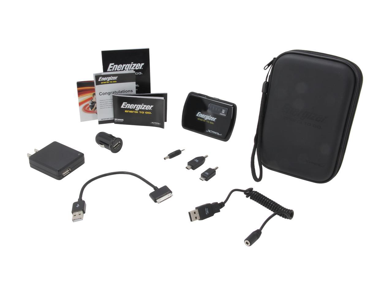 Energizer Black Universal Rechargeable Power Pack (XP2000K) - Newegg.com