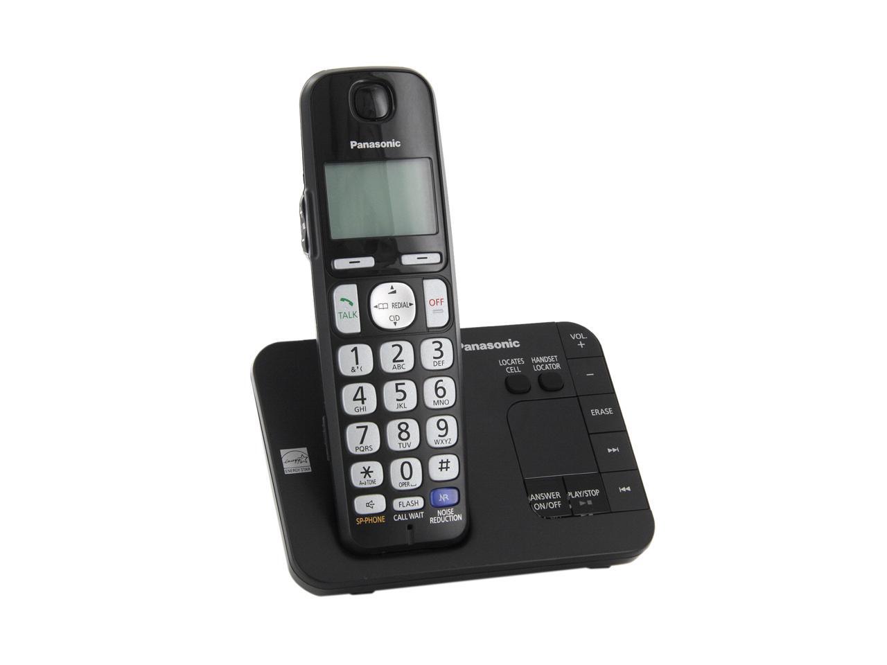 Panasonic KX-TGE232B 1.9 GHz DECT 6.0 2X Handsets Expandable Digital Cordless Answering System ...