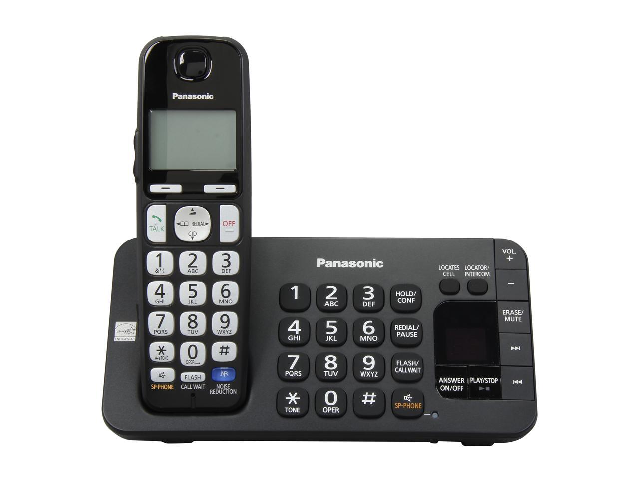 Panasonic KX-TGE243B 1.9 GHz DECT 6.0 3X Handsets Expandable Digital ...