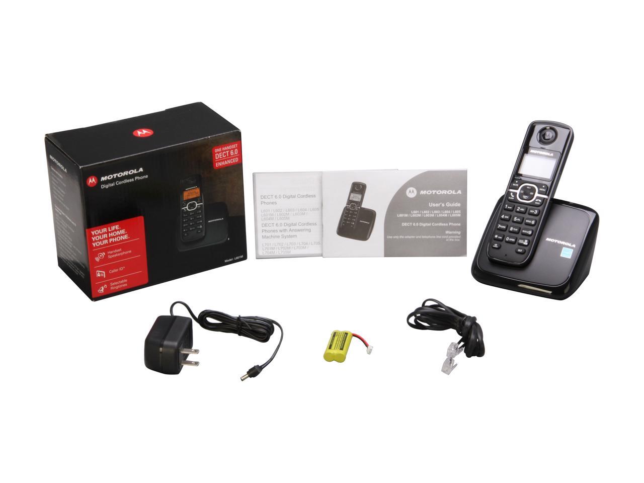 MOTOROLA L601 1.9 GHz Digital DECT 6.0 1X Handsets Cordless Phones - Newegg.com