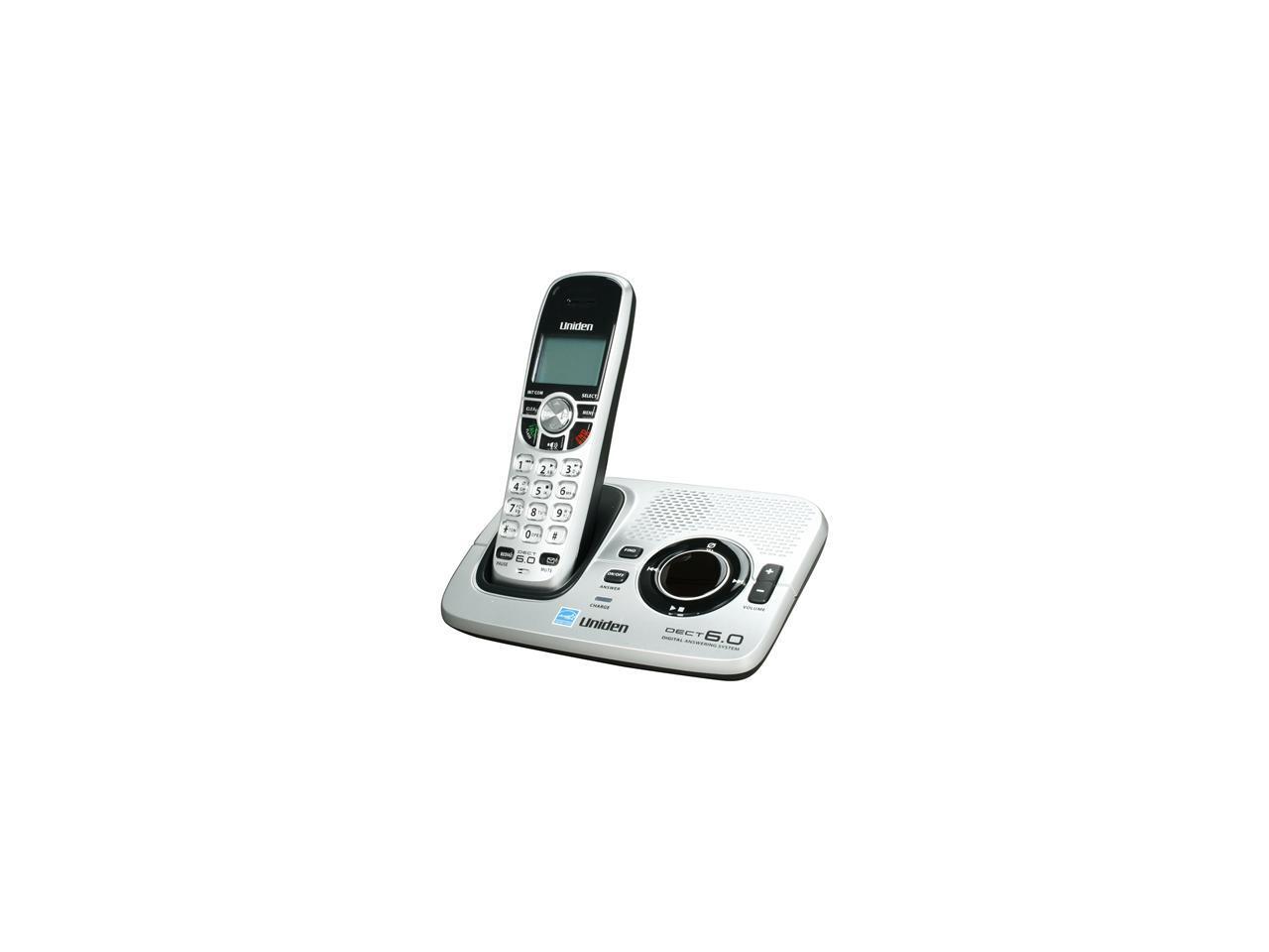 Uniden DECT1580 1.9 GHz Digital DECT 6.0 1X Handsets Cordless Phone ...