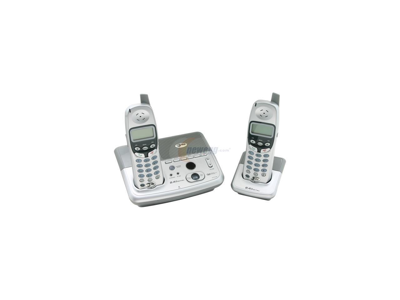 AT&T E2725B 2.4 GHz Digital 2X Handsets Cordless Phone - Newegg.com