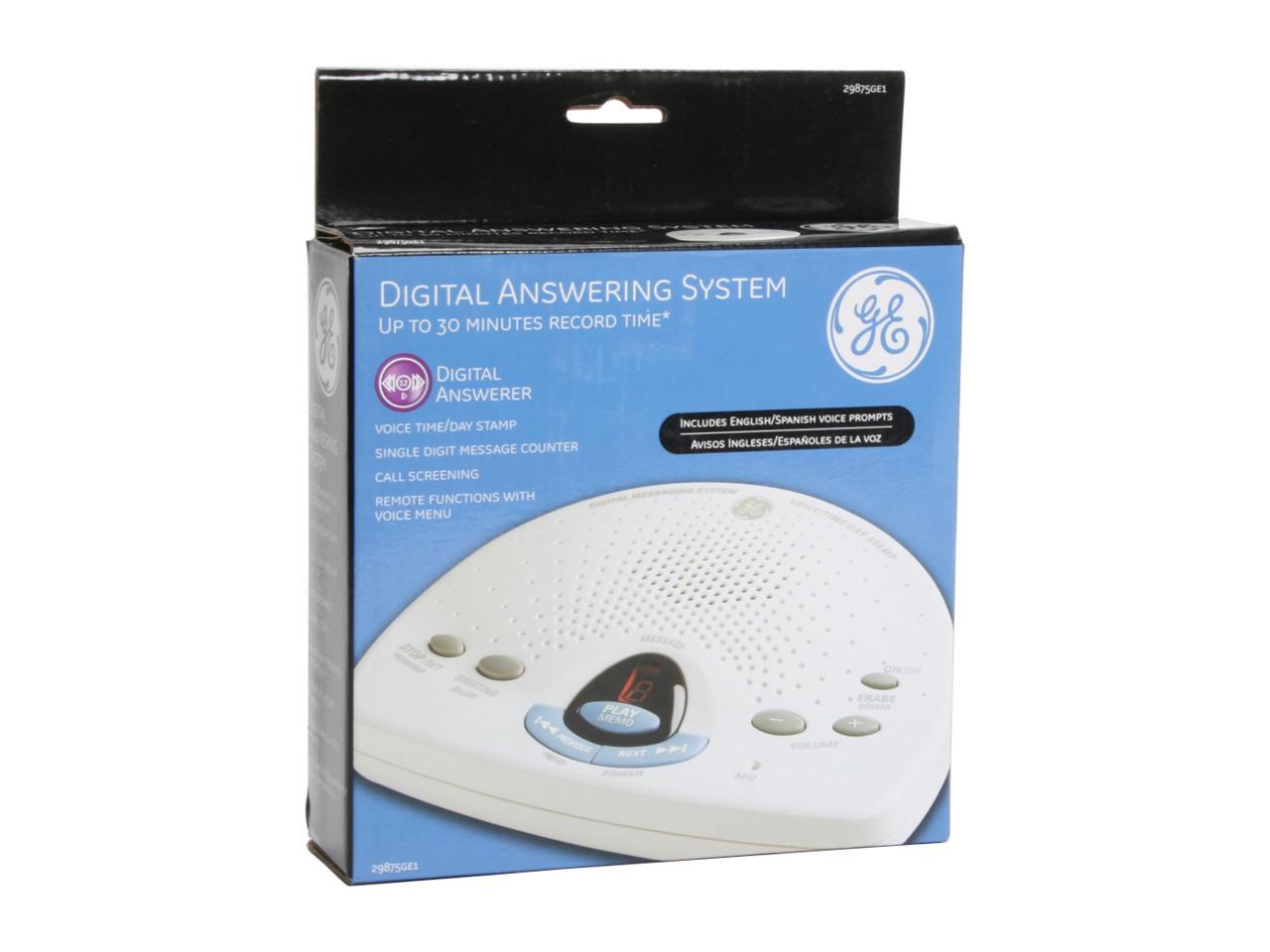 GE 29875GE1 Digital Answering Machine - Newegg.com