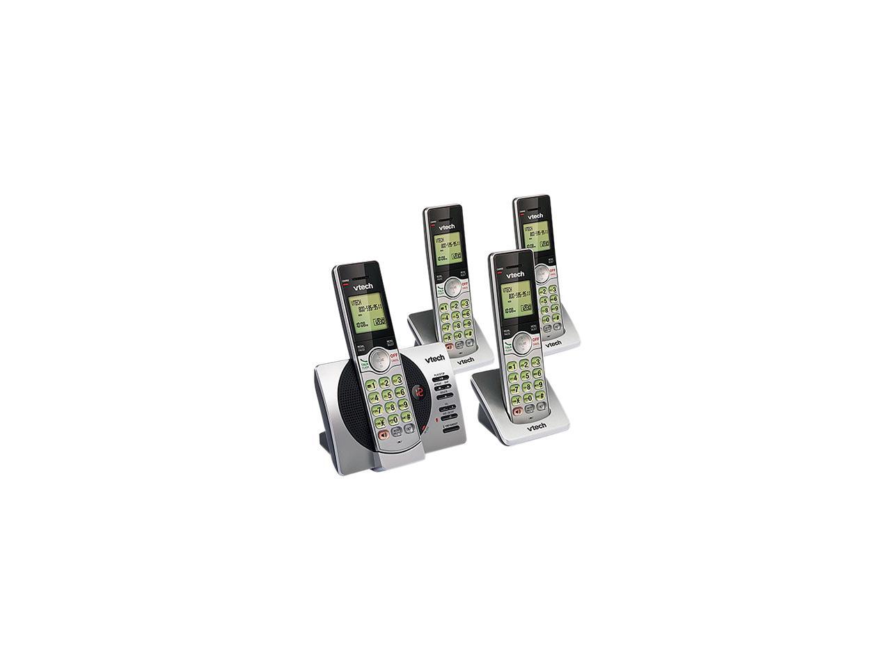 Vtech CS6929-4 DECT 6.0 4X Handsets Cordless DECT 6.0 Phone with 4 ...