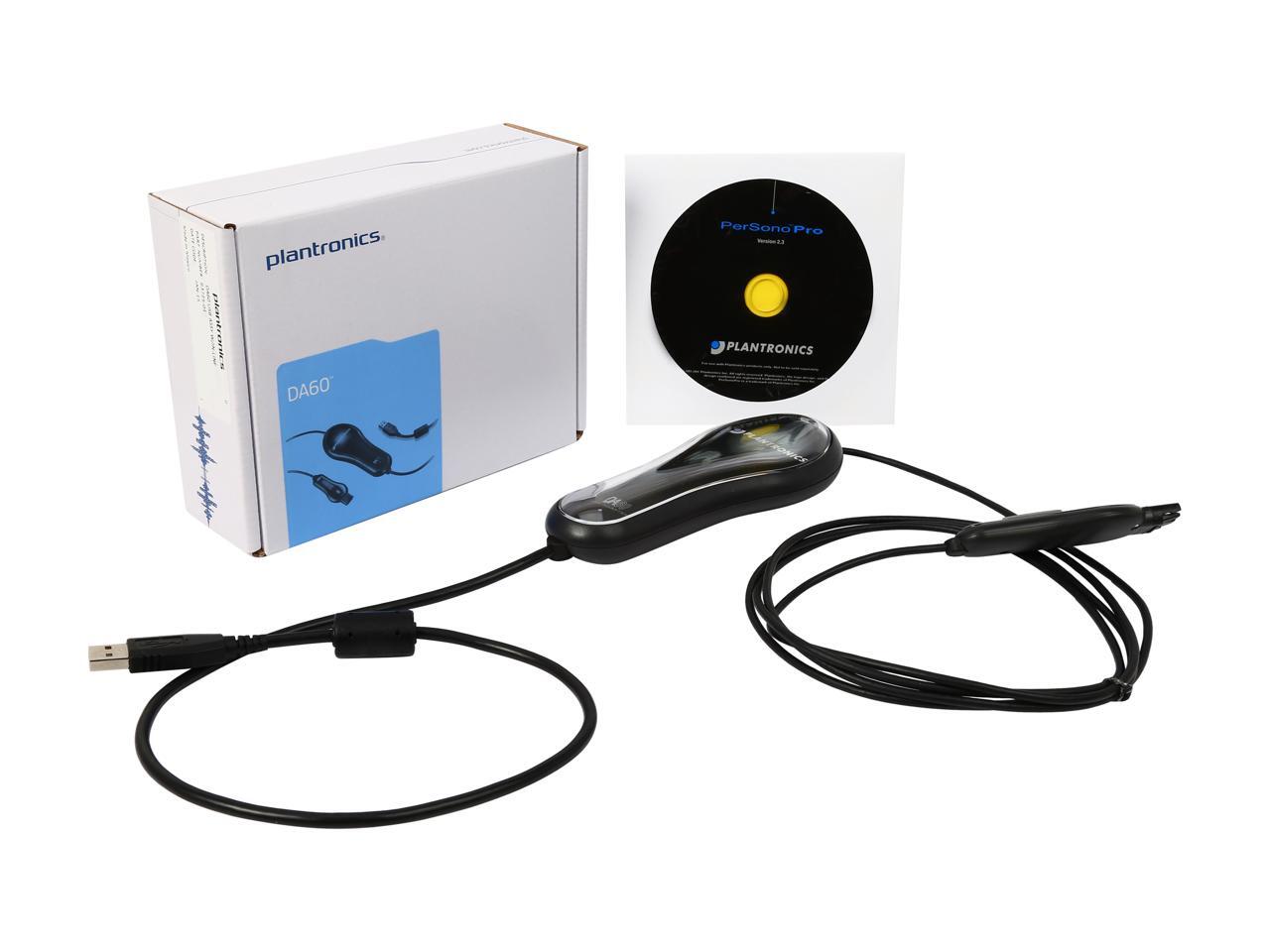Plantronics DA60 USB Audio Processor with PerSono Pro 2.0 Software ...