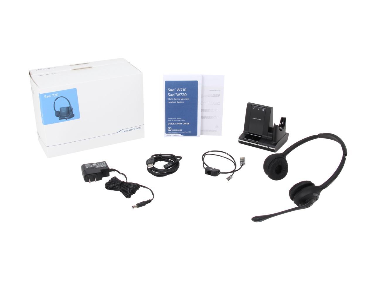 Plantronics Savi W720 Multi-Device Wireless Headset System (83544-01 ...