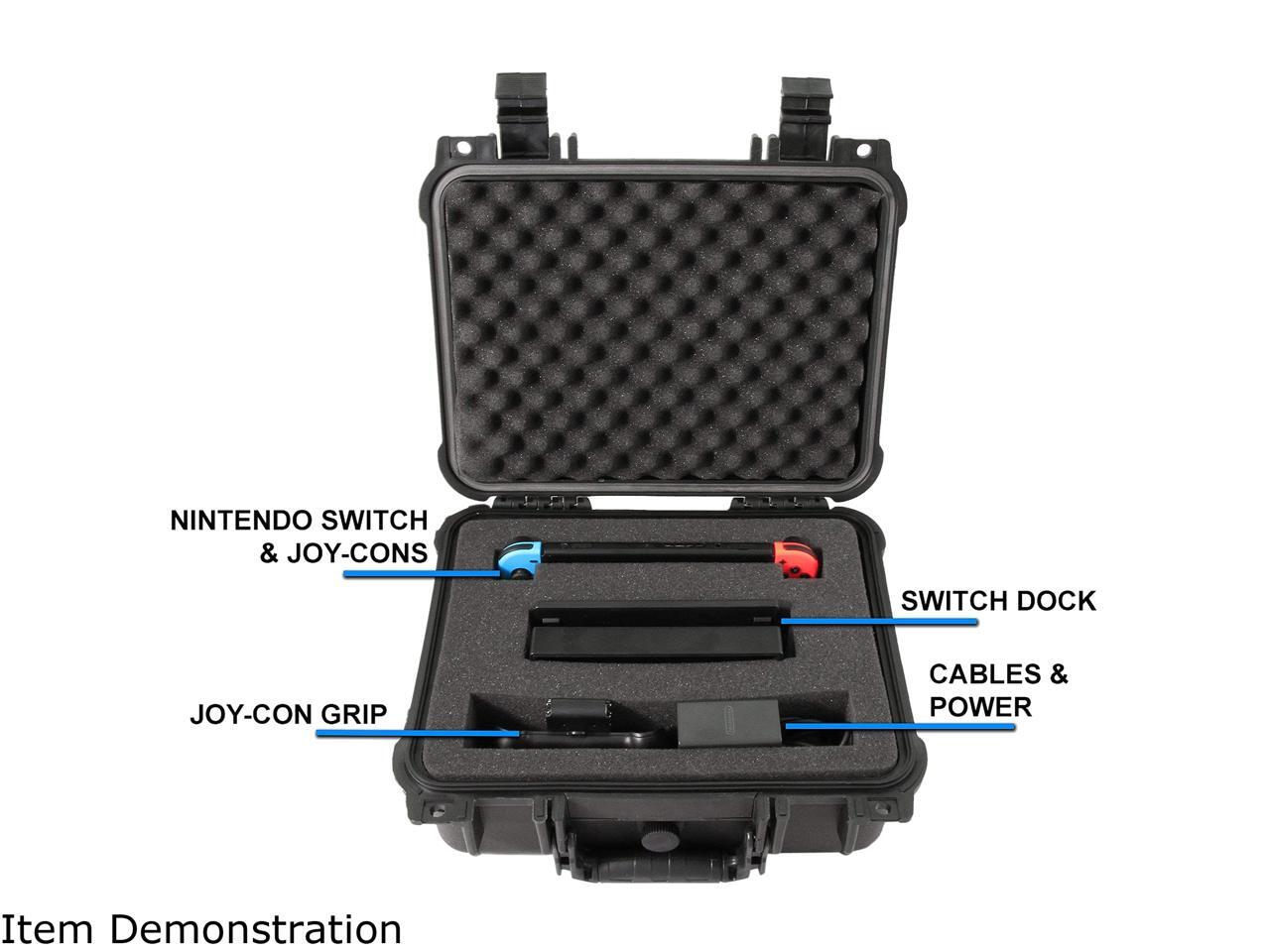 CASEMATIX Waterproof Hard Case For Nintendo Switch Video Game Console ...