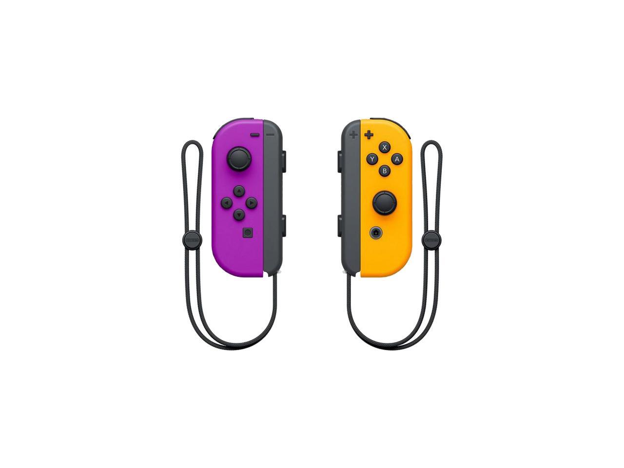 Nintendo Switch Joy-Cons (L/R) - Neon Purple / Neon Orange - Newegg.com