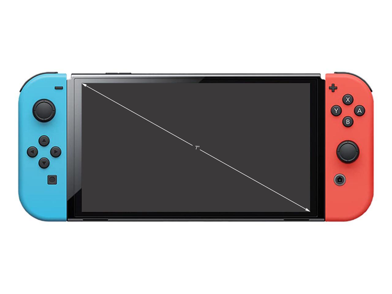 Nintendo Switch (OLED model) w/ Neon Red & Neon Blue Joy-Con - Newegg.com