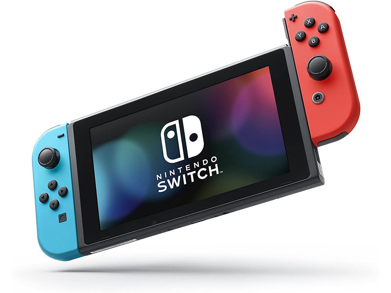 Nintendo Switch with Neon Blue and Neon Red Joy-Con - Newegg.com