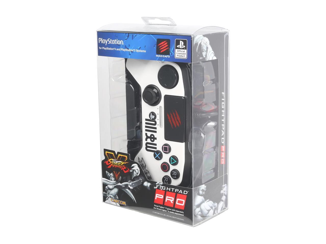Mad Catz SFV FightPad PRO for PlayStation 3 & PlayStation 4 - White ...