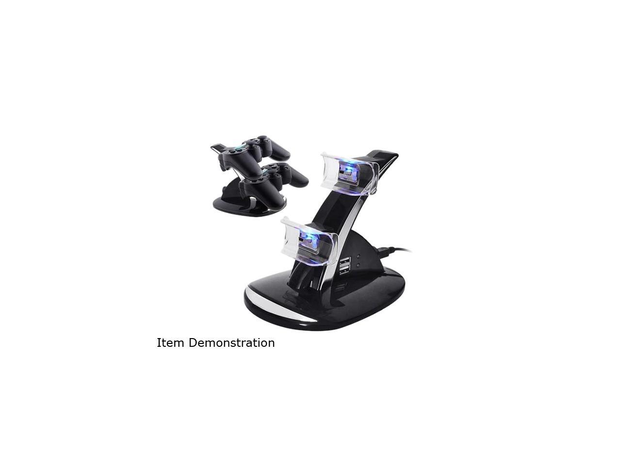 INSTEN Black Dual Charge Station Charger w/ Stand For Sony PS3 ...