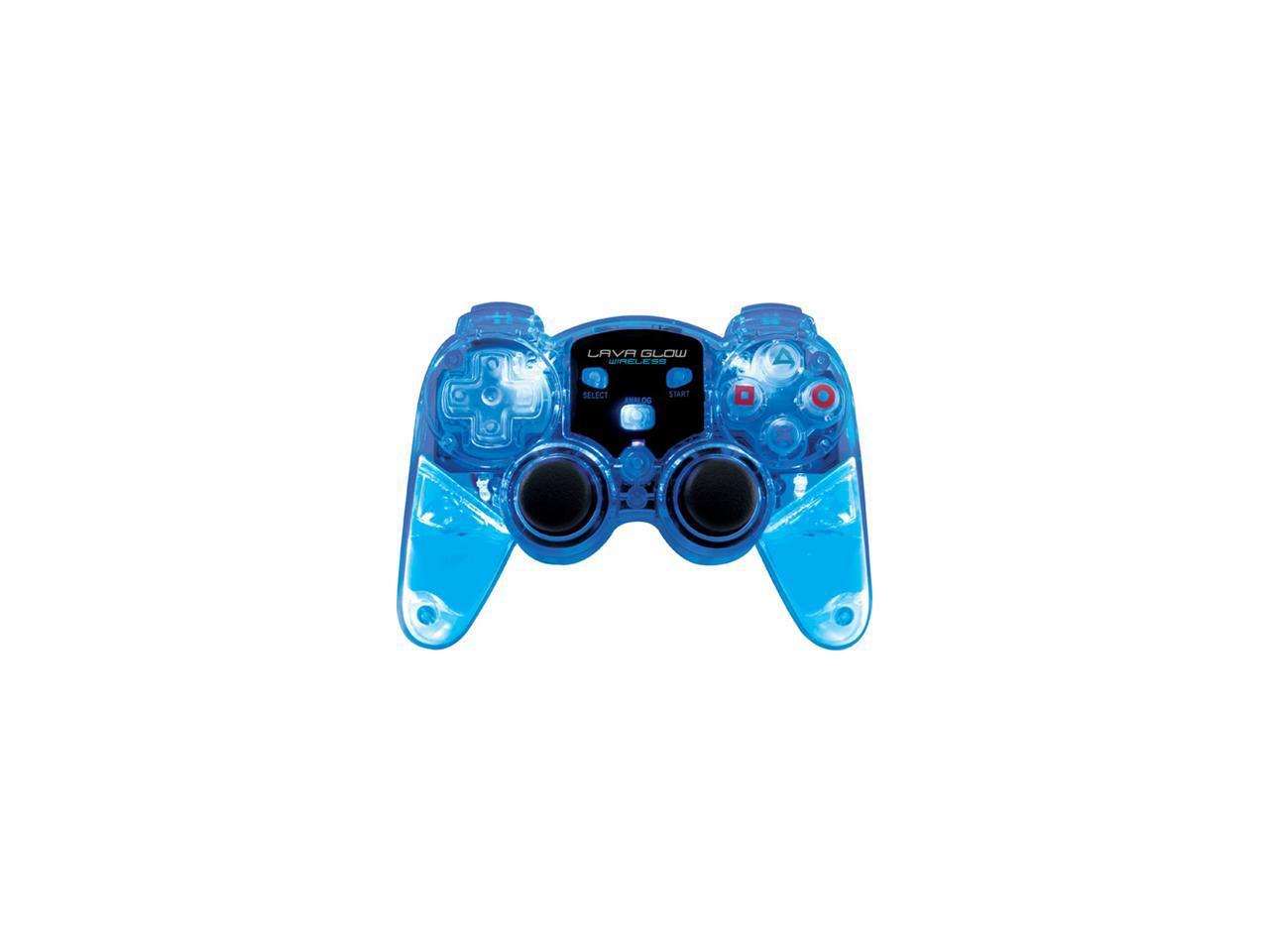 dreamGEAR Lava Glow Wireless controller (Without Rumble) Red for PS3 ...