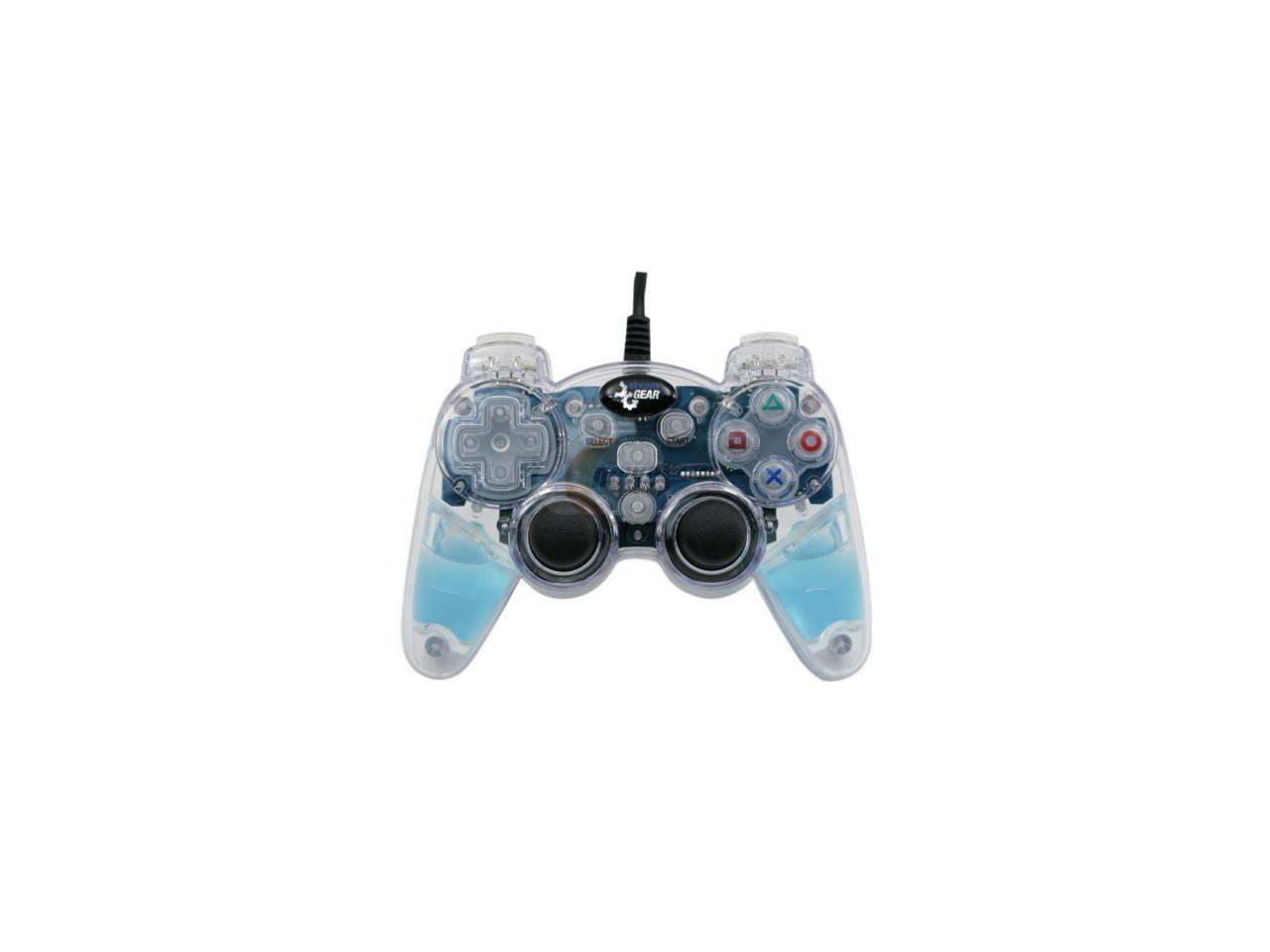 dreamGEAR PS3 Lava Glow Wired Controller Blue - Newegg.com