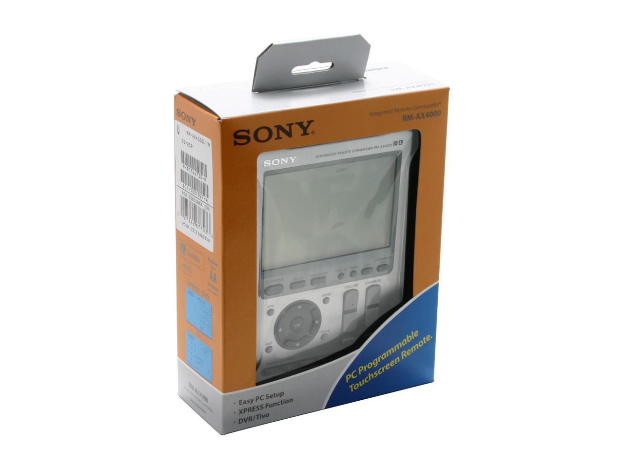 SONY RM-AX4000 Infrared Universal 16-Device Remote Control - Newegg.com