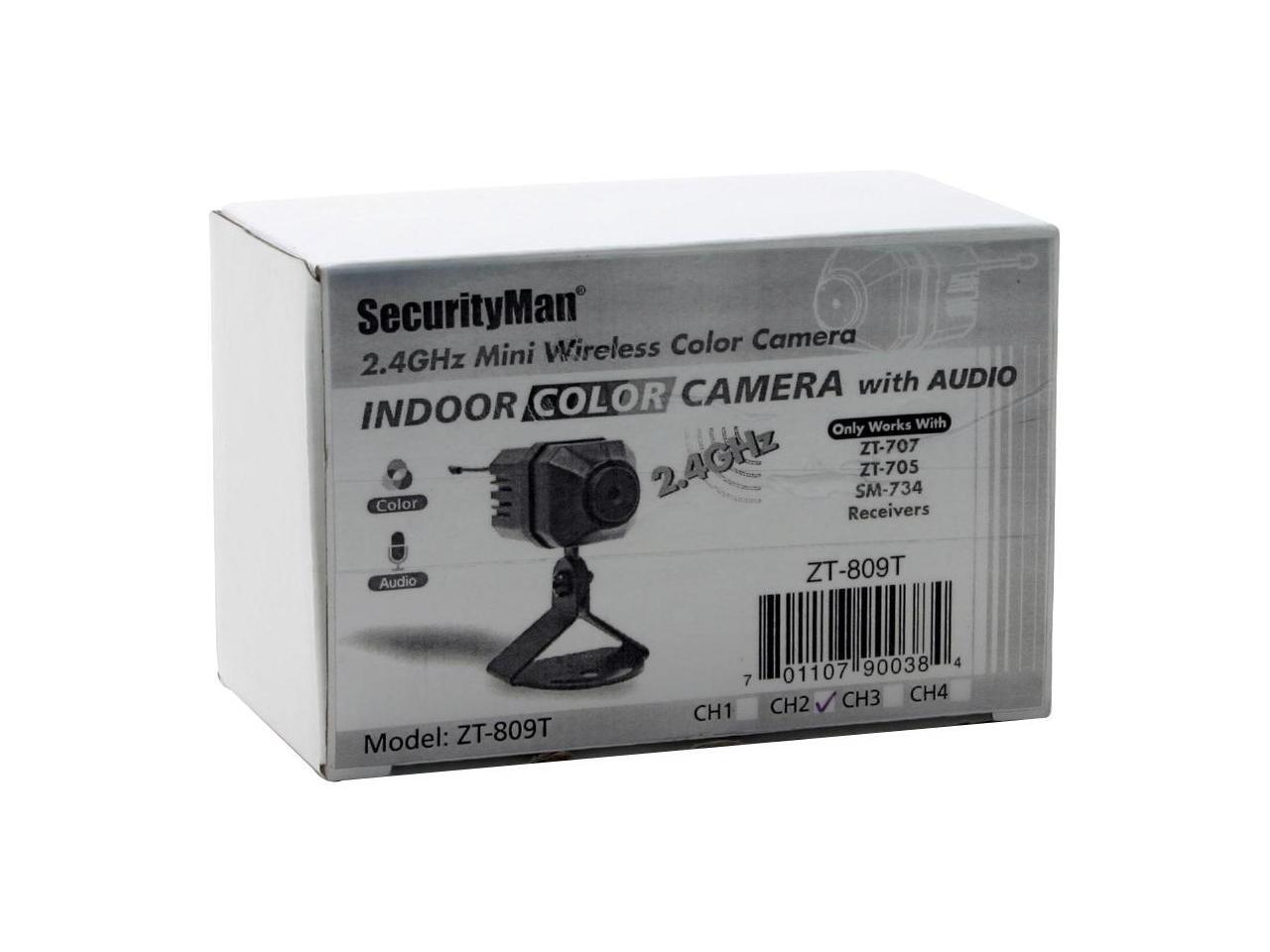 SecurityMan ZT-809T 2.4GHz Mini Wireless Color Camera - Newegg.com