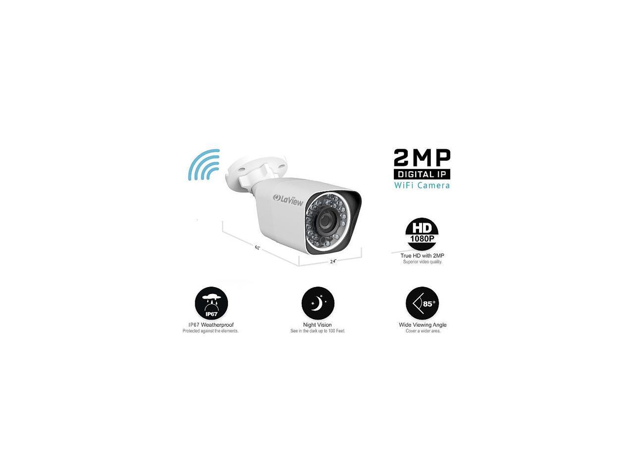 LaView 1080P 6 Wi-Fi Security Cameras 8CH IP NVR Security Camera System ...