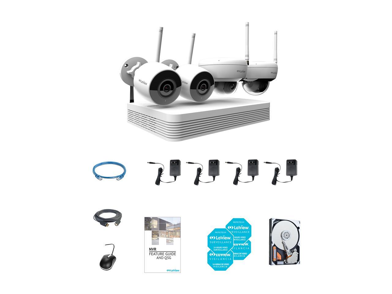 LaView Wi-Fi Wireless 1080P IP 1TB Camera Security System, 8-channel H ...