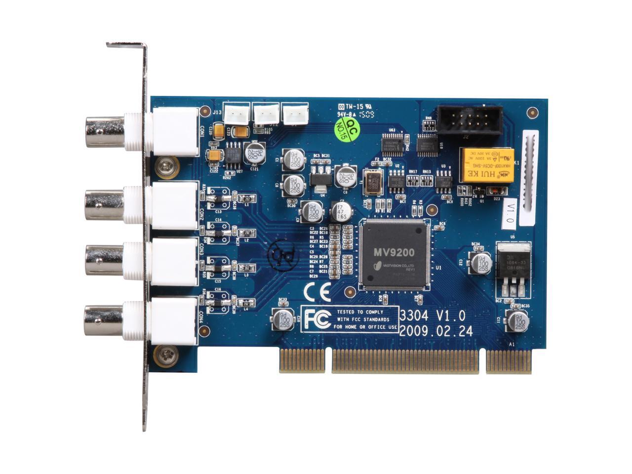 Q-See 4 Camera+ 4 Channel PC based PCI DVR Card (QSDT44CPC) - Newegg.com