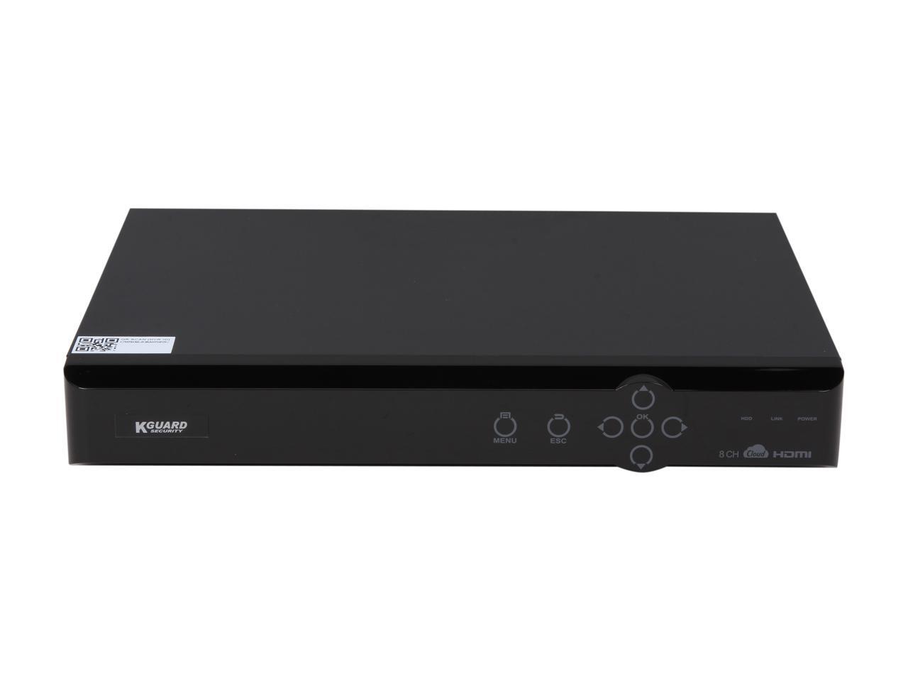 KGuard AR821-CKT001-1TB 8 Channel Surveillance DVR Kit with 1TB HDD ...