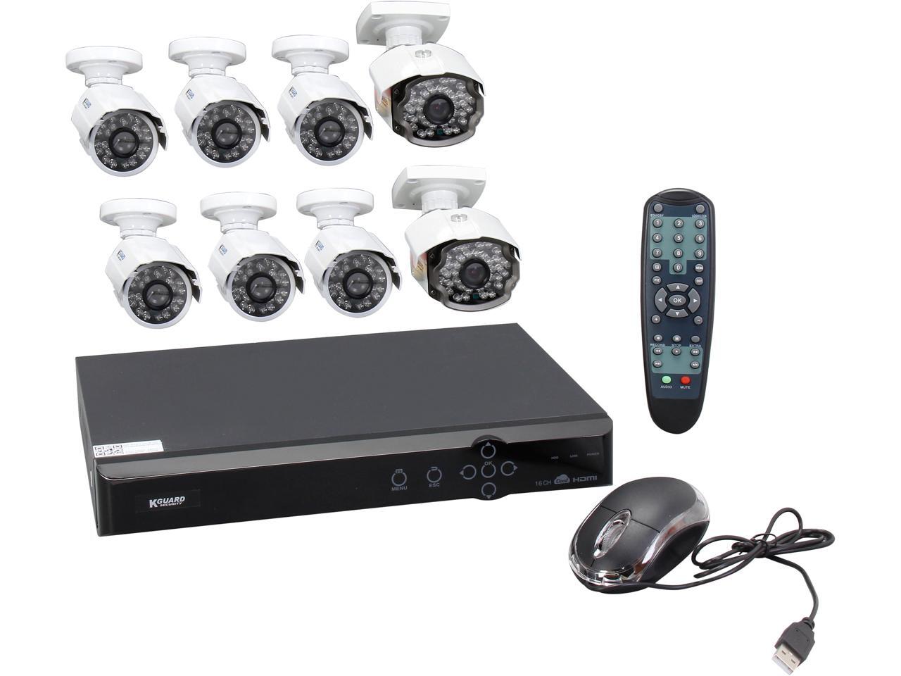 KGuard AR1621-2CKT001 -1TB 16 Channel Surveillance DVR Kit with 1TB HDD ...