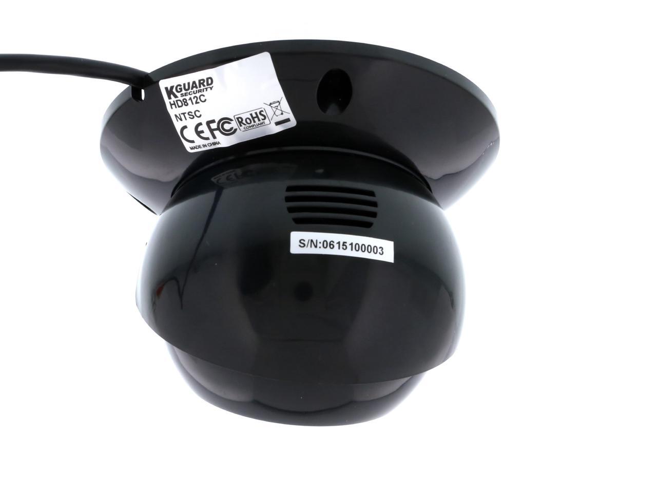 KGuard HD812CPK2 2 Pack of 700TVL 3.6mm Lens Day/Night Outdoor Dome ...