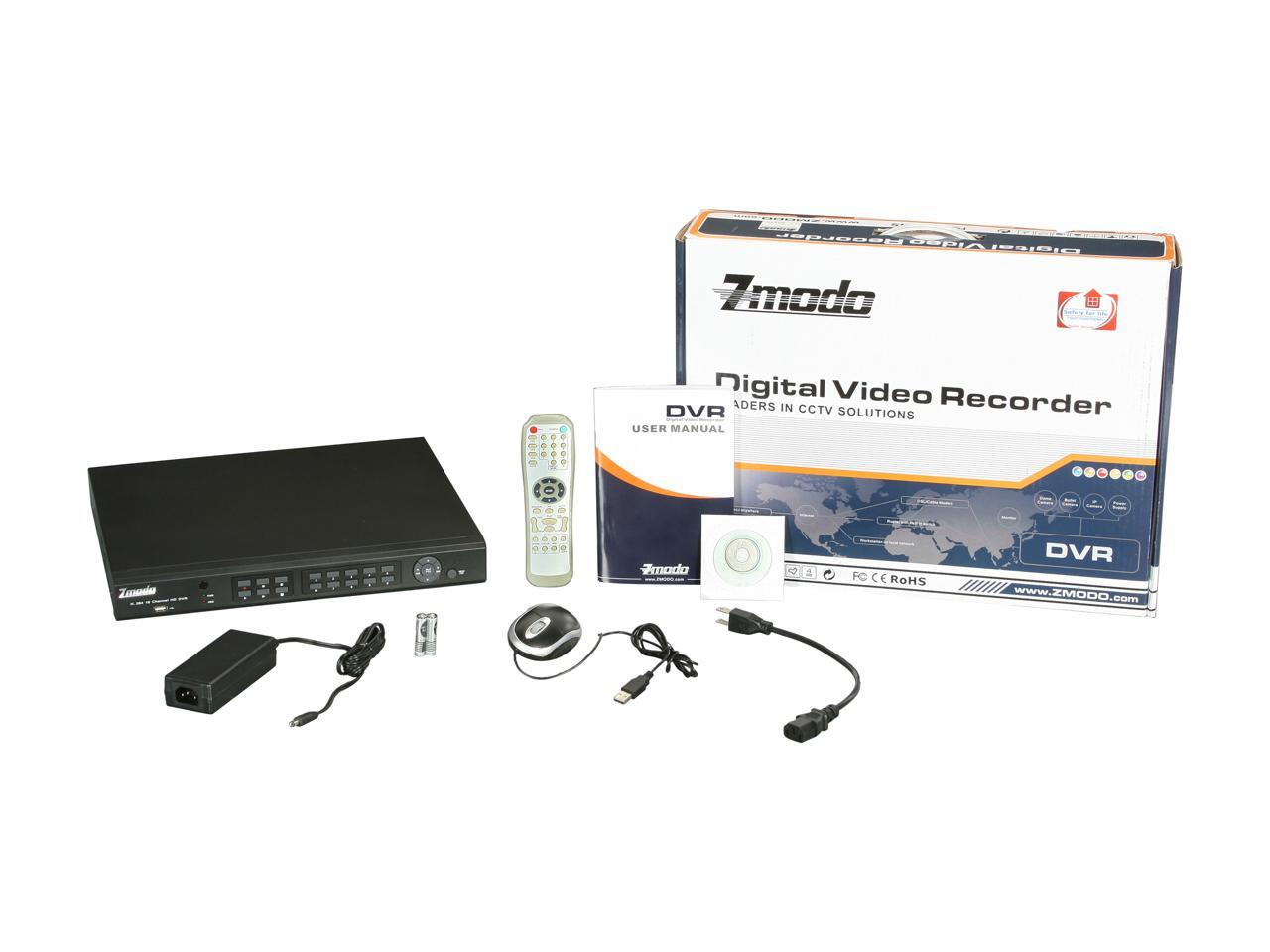 Zmodo DVR-H9116UVDH-1TB 16 x BNC 16CH 480fps Real-time Standalone DVR ...