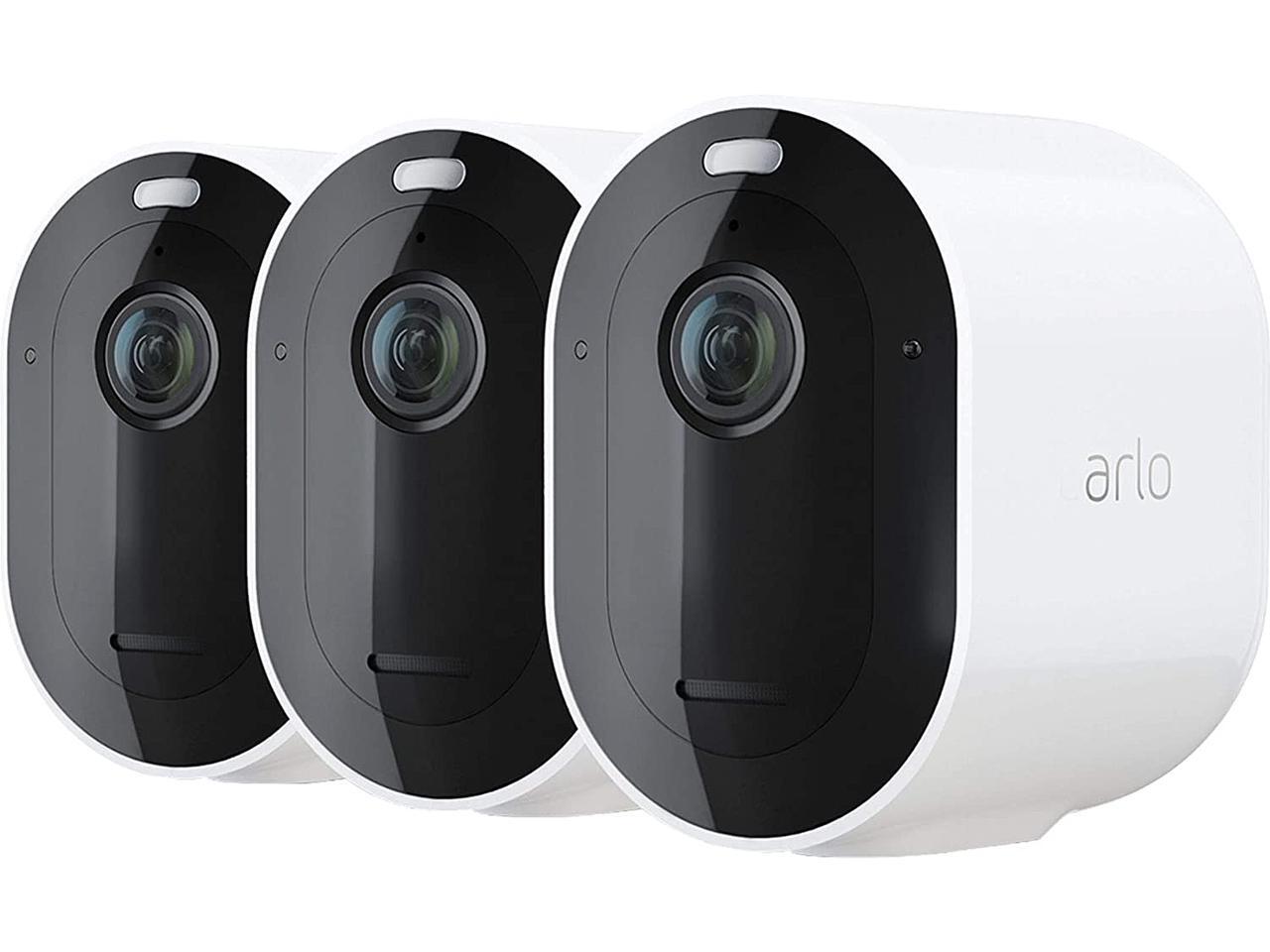 Arlo Pro 4 Wire-Free Spotlight Camera - 3 Cameras Pack - 2K Video with ...