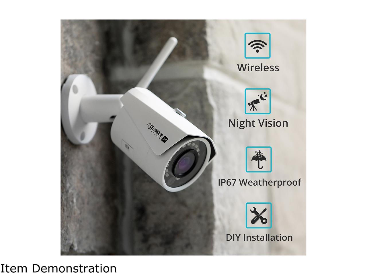 Defender 2K (4MP) Resolution Standalone Wireless Wide Angle, Night ...