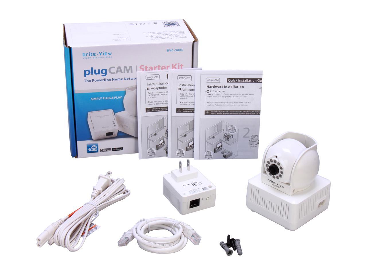 brite-View BVC-500C Powerline Home Network Camera Kit - Newegg.com