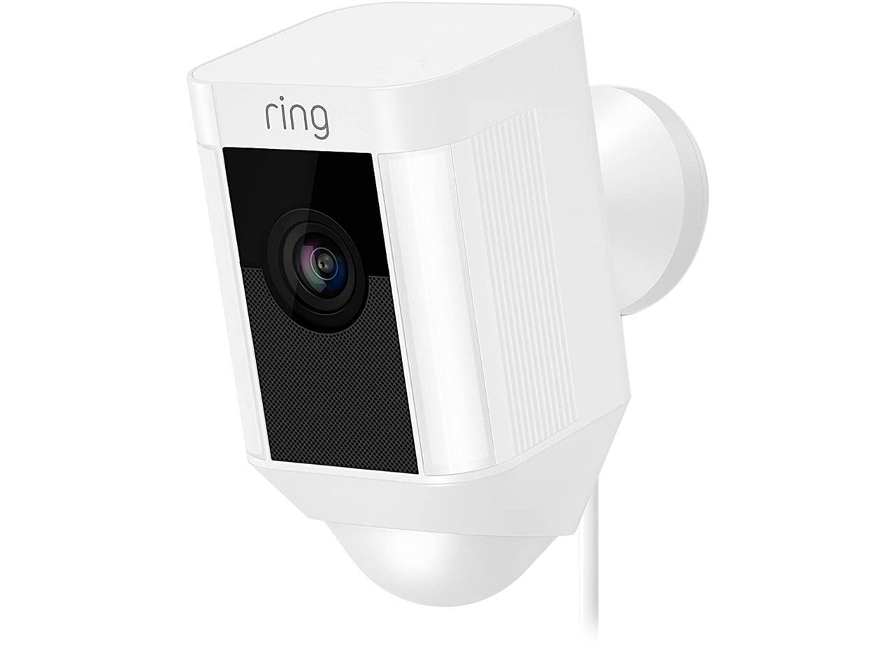 Ring Refurbished Indoor/Outdoor Wired 1080p Security Camera White ...