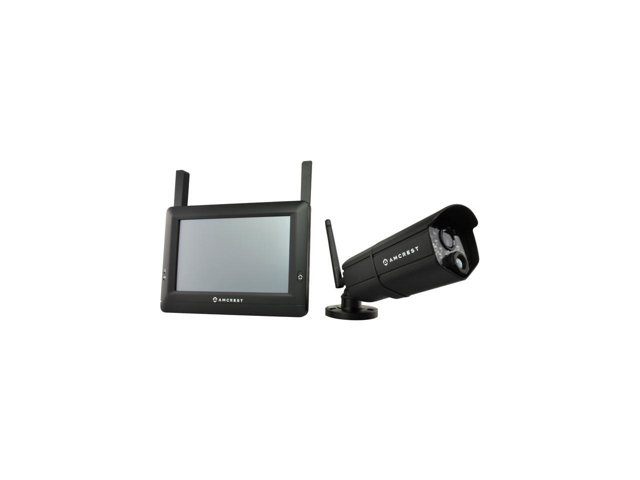 Amcrest WLD895US 4 Channel 720P HD Wireless Camera w/ Wireless 7-Inch ...