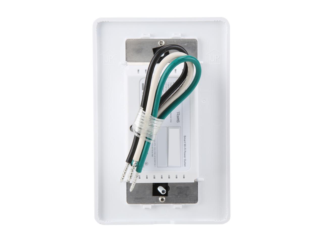 Kasa Smart Plug KP200, In-Wall Smart Home Wi-Fi Outlet Works with Alexa ...