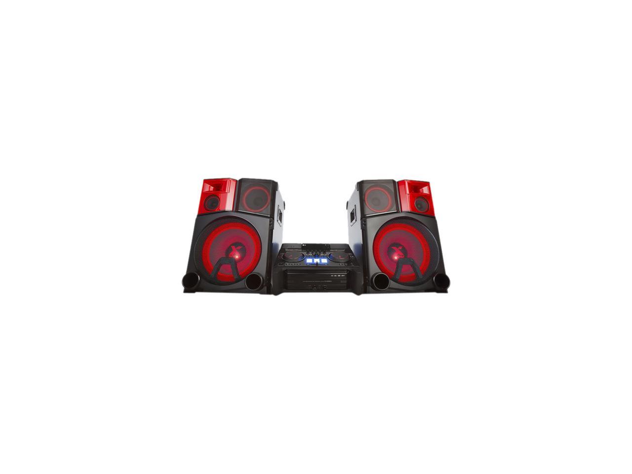 LG CM9950 4400w Mini Hi-Fi System - Black/red - Newegg.com