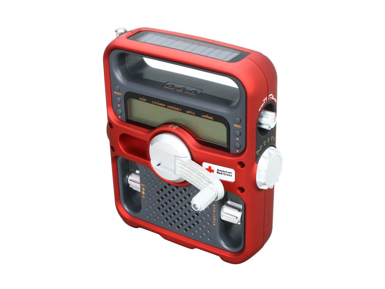 eton American Red Cross SOLARLINK Portable Radio ARC FR600 - Red ...