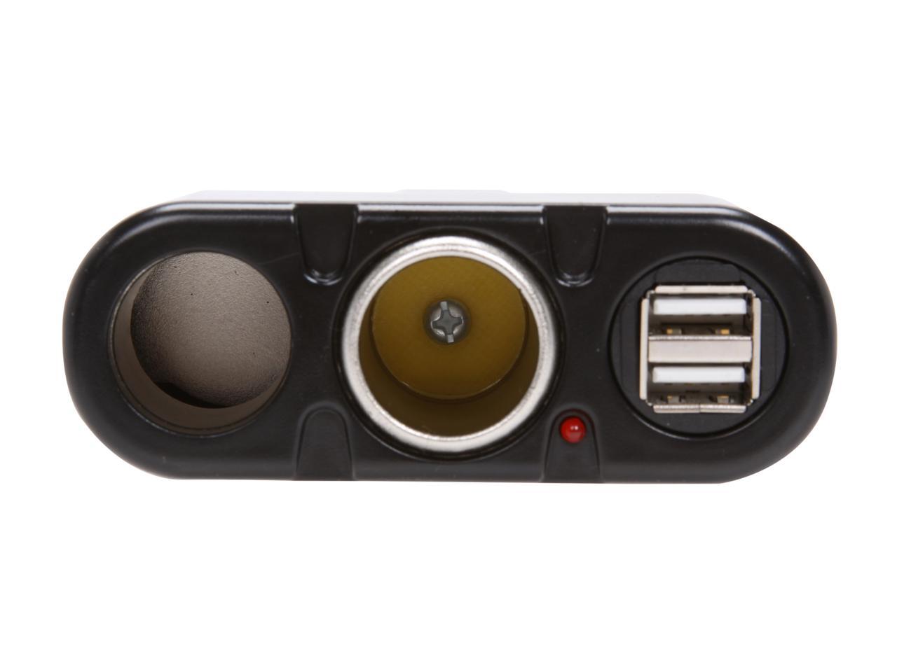 Rosewill RCP-A03TU Dual Cigarette Outlet Adaptor with Dual USB Port at ...