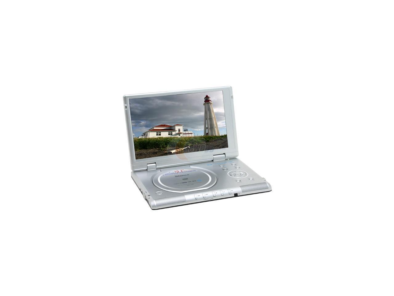 Shinco SDP-1250 Portable MPEG4 DVD Player w/10.2" LCD, 3-in-1 Card Slot ...