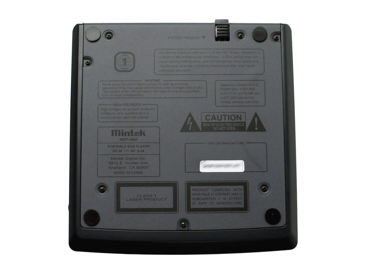Mintek MDP-5860 Portable DVD Player W/ 5" 4:3 LCD - Newegg.com