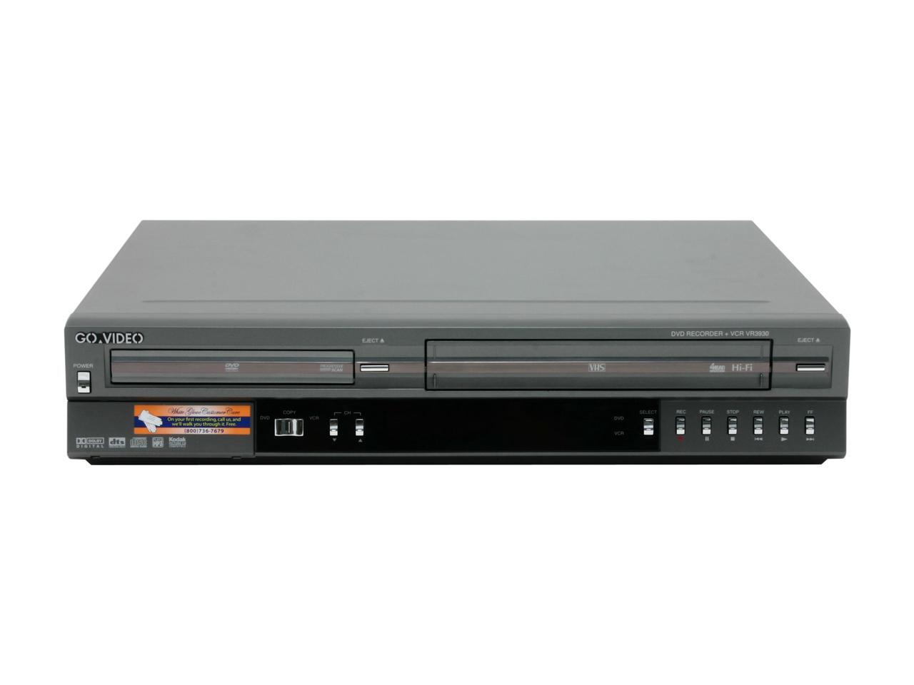 GO VIDEO DVD Recorder & VCR Combo VR3930 - Newegg.com