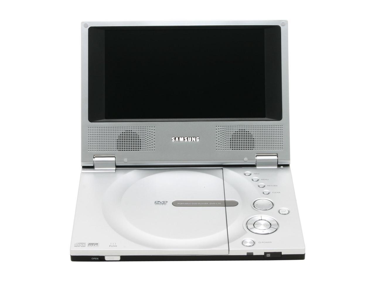 SAMSUNG DVD-L70 Ultra-Light Portable DVD Player w/ 7" 16:9 LCD - Newegg.com