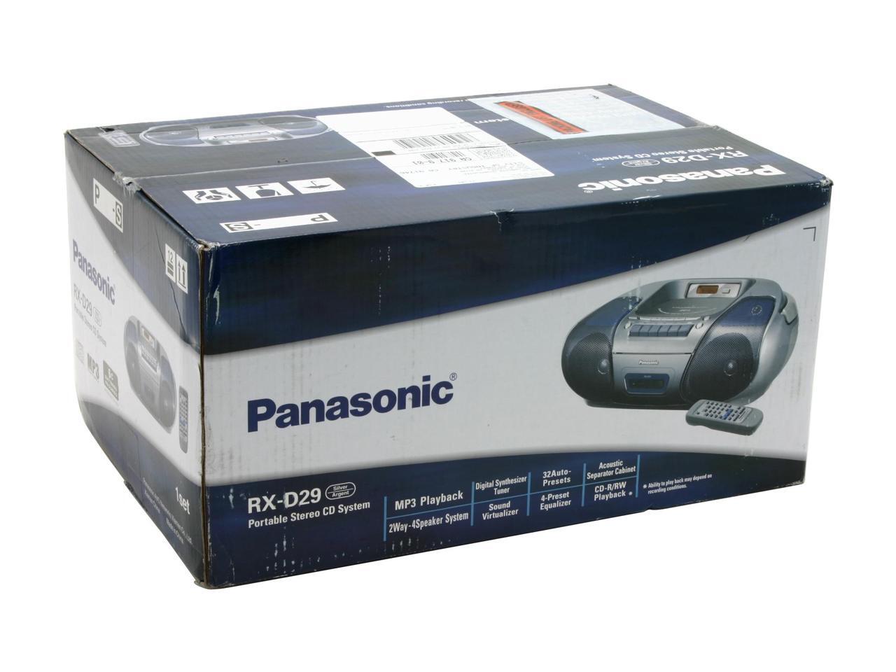 Panasonic CD Radio Cassette with MP3 Playback RX-D29 - Newegg.com