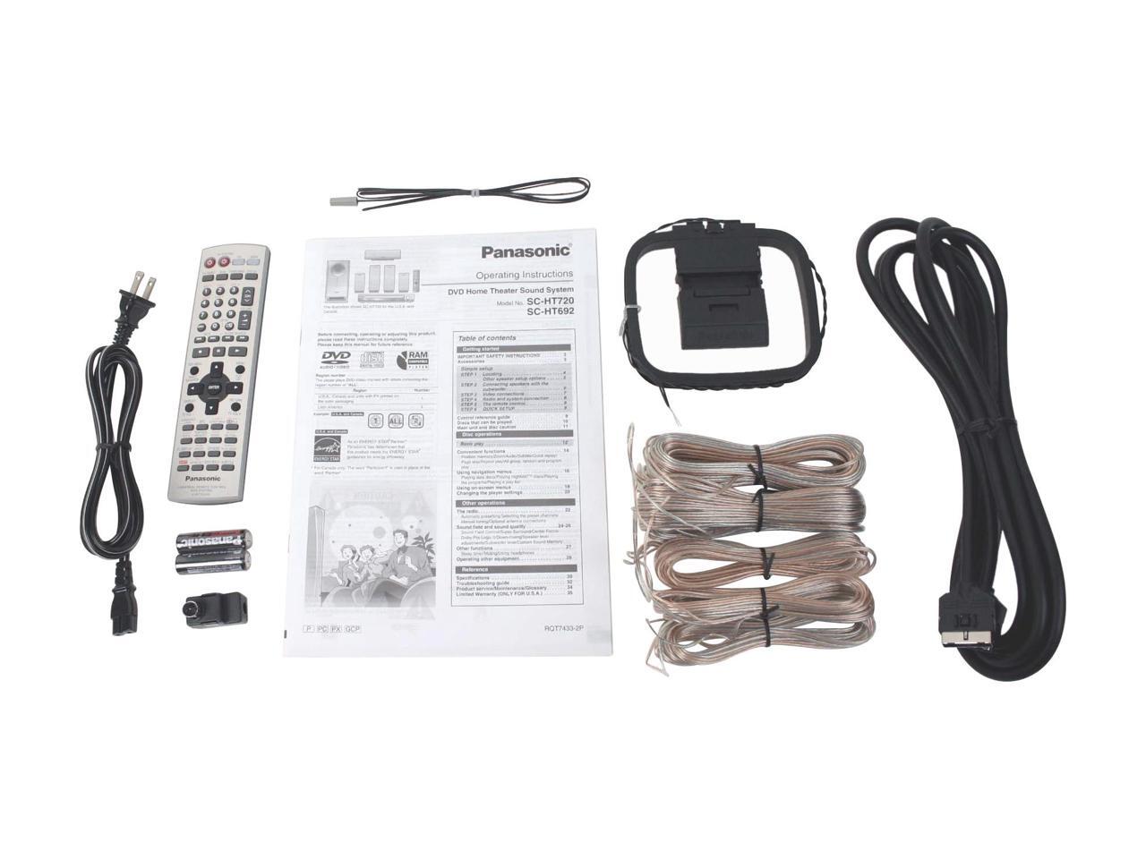 Panasonic SC-HT720 5-DVD Changer Home Theatre System - Newegg.com